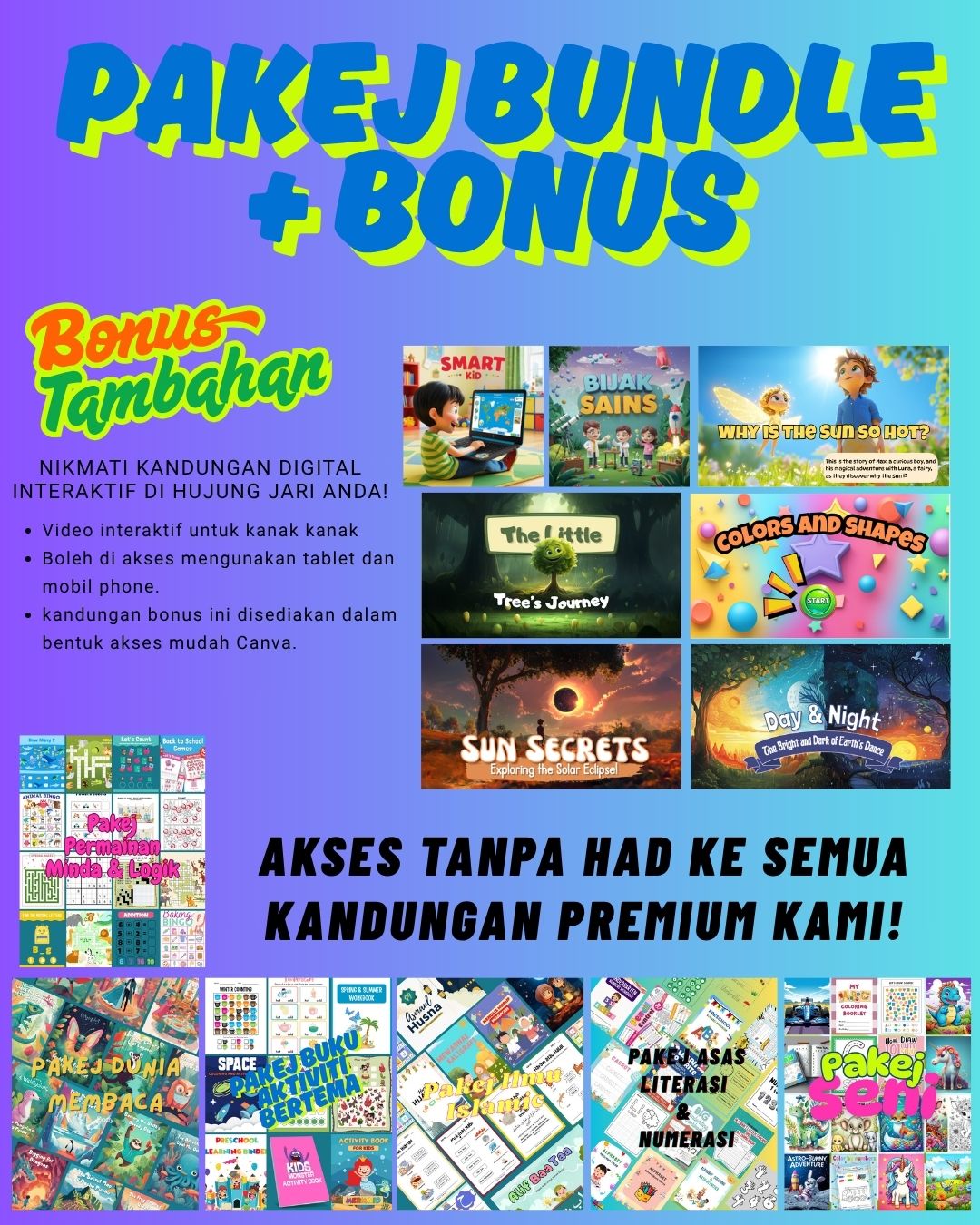 KiddoLearn | Kandungan Pendidikan Digital Prasekolah & Kanak-Kanak